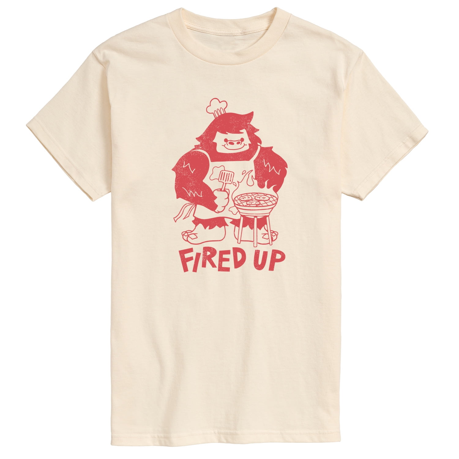 Instant Message - Football - Fired Up - Men's Short Sleeve Graphic T ...