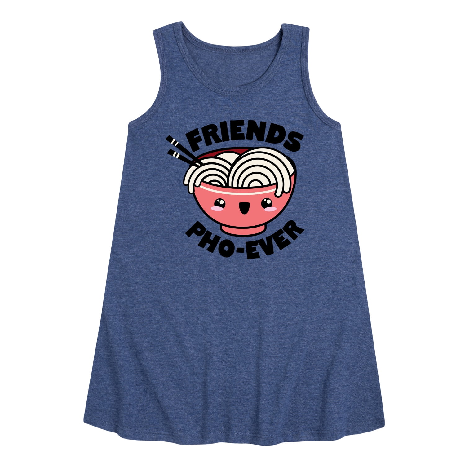 Instant Message - Friends Pho Ever 1 - Girls Aline Dress - Walmart.com