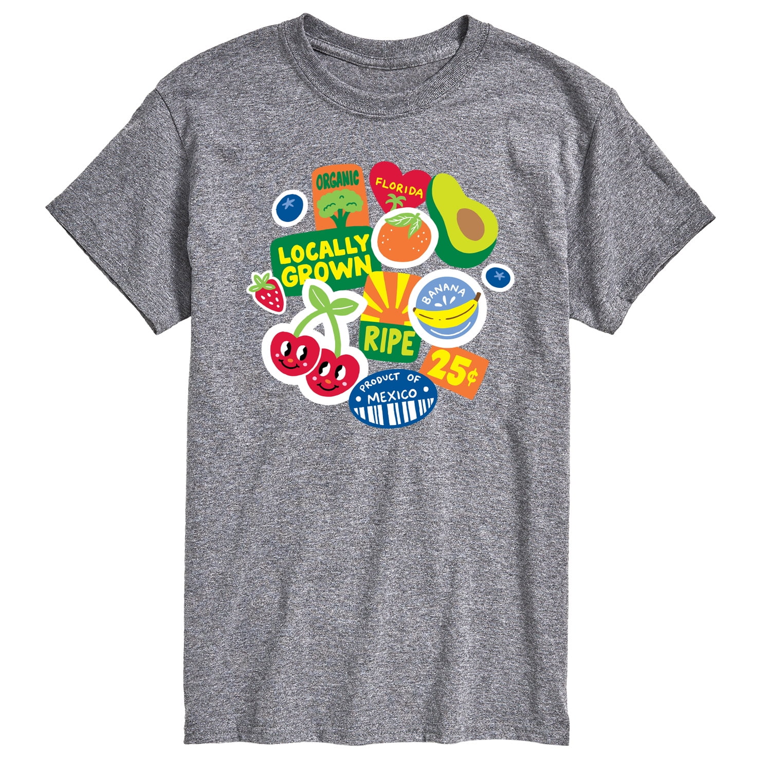Instant Message - Fruit Stamps - Men's Short Sleeve Graphic T-Shirt ...