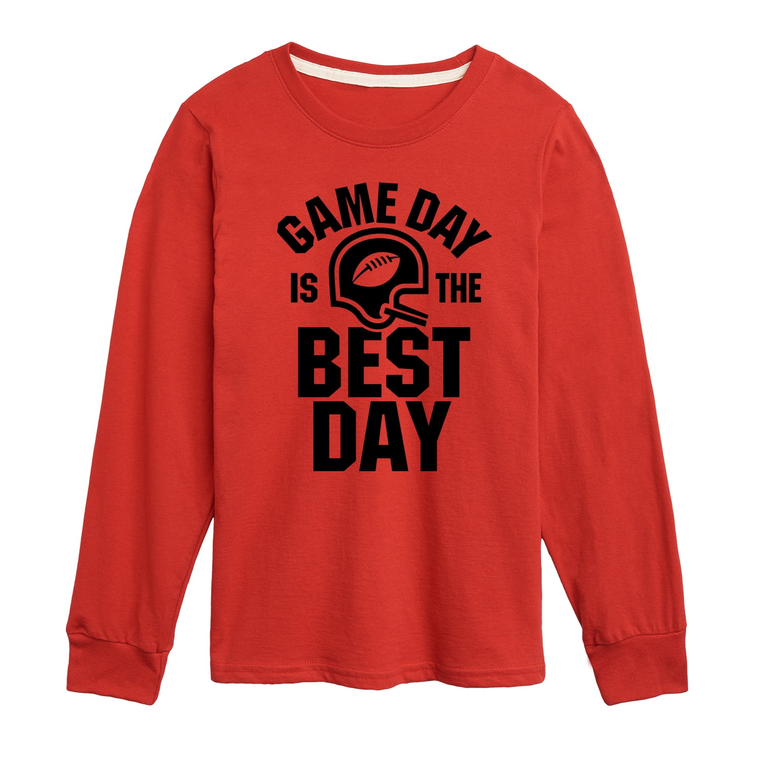 Instant Message - Game Day Best Day - Toddler & Youth Long Sleeve ...