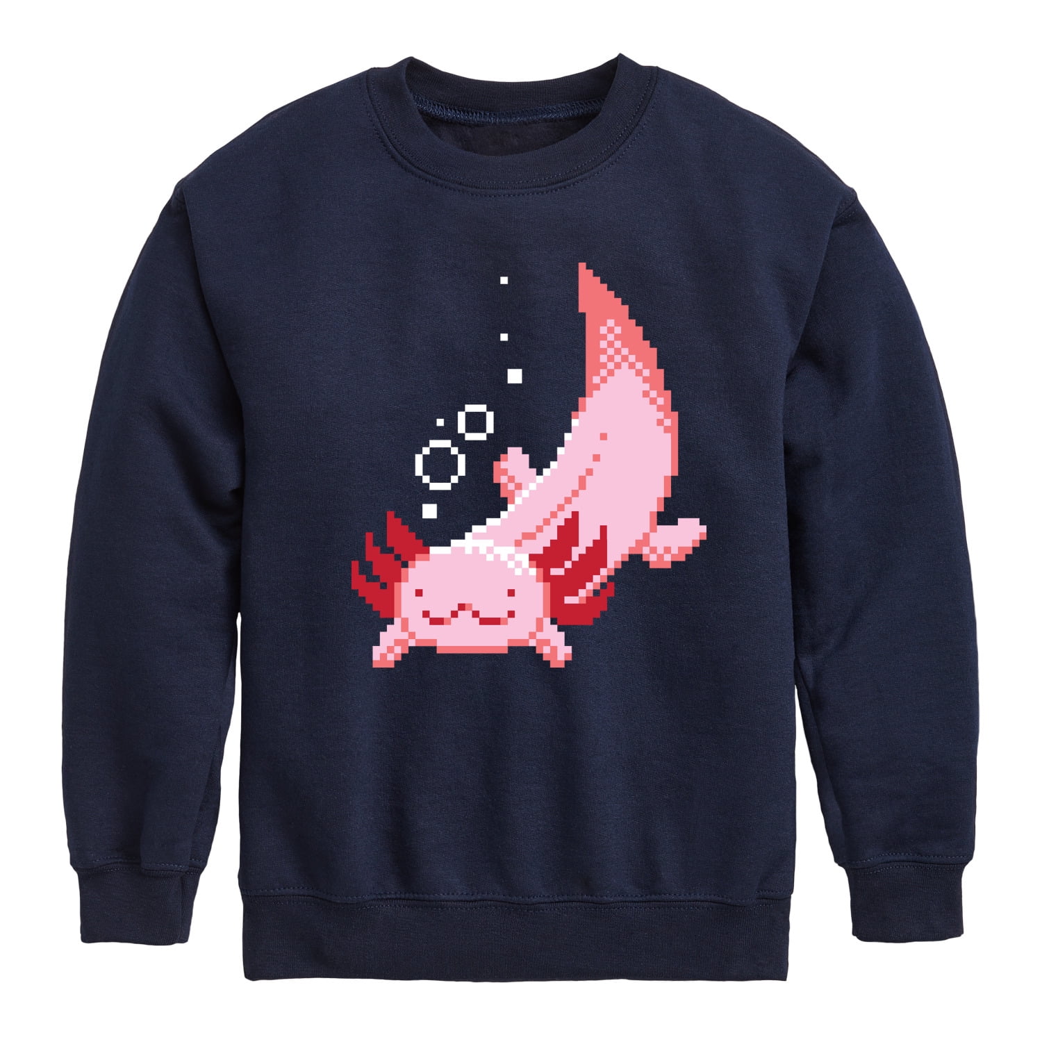 Instant Message - Gamer - Pixel Axolotl - Toddler & Youth Crewneck ...