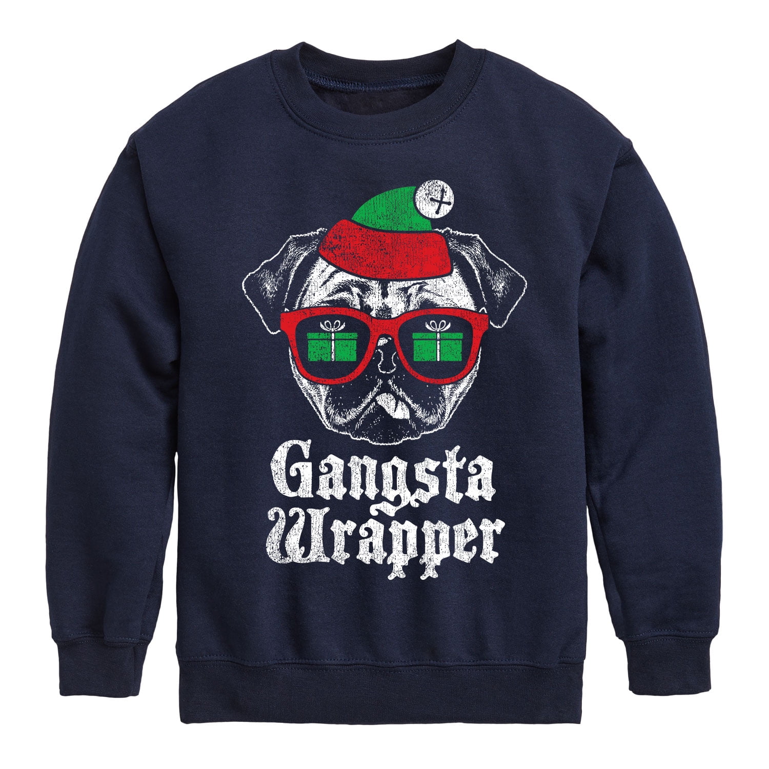 Instant Message - Gangsta Wrapper - Kids Crew Fleece - Walmart.com