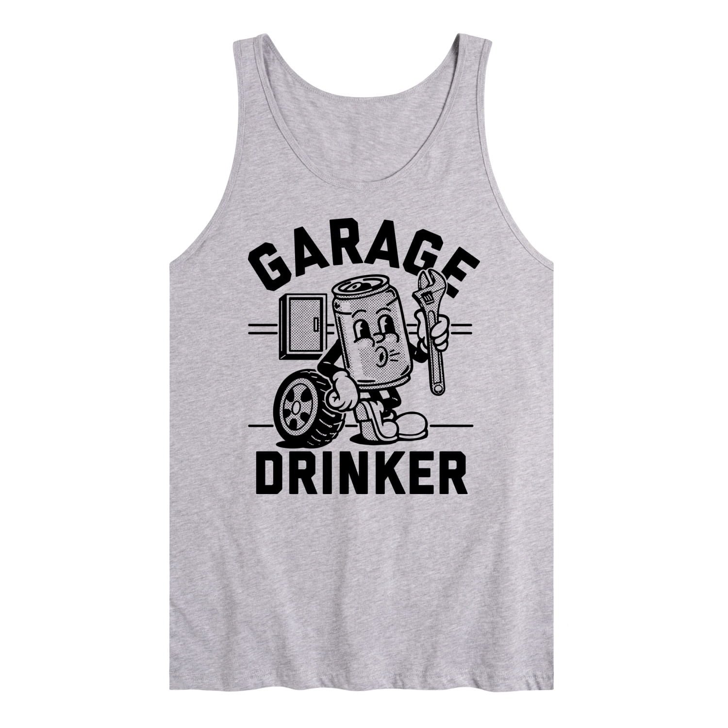 Instant Message - Garage Drinker - Men's Jersey Tank Top - Walmart.com
