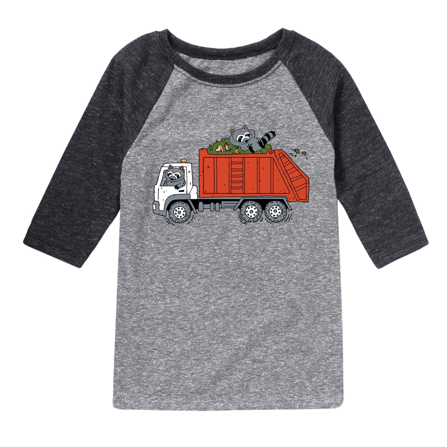 Instant Message - Garbage Truck Boys - Toddler & Youth Raglan Graphic T ...