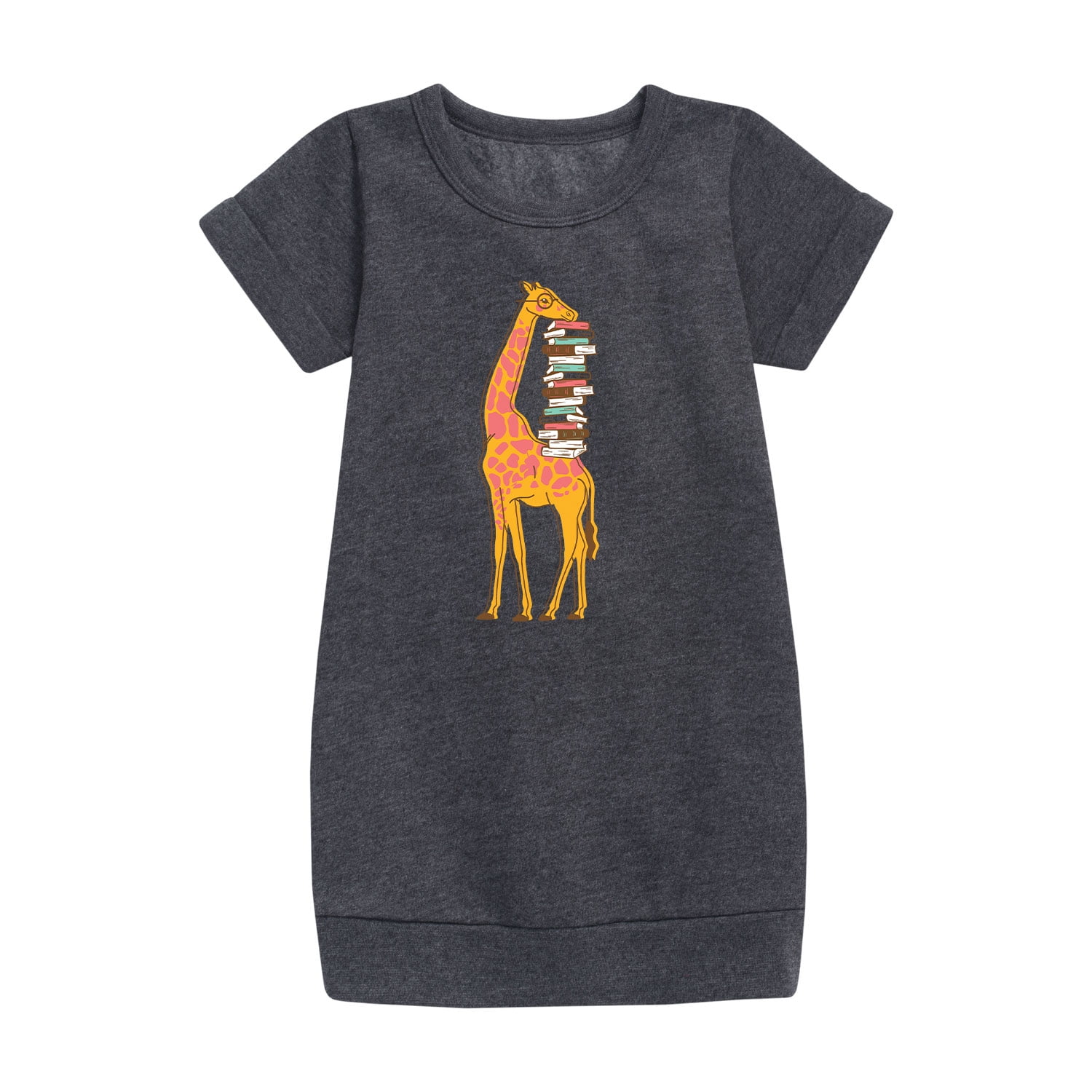 Instant Message - Giraffe Carrying Books - Toddler And Youth Girls ...