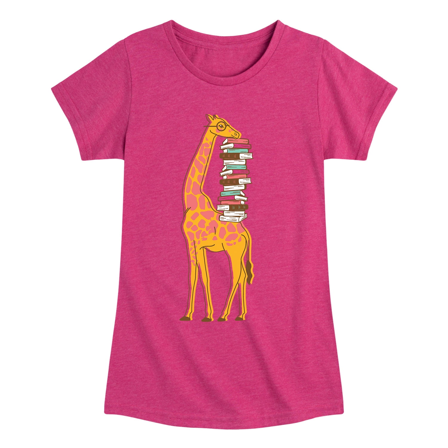 Instant Message - Giraffe Carrying Books - Toddler And Youth Girls ...