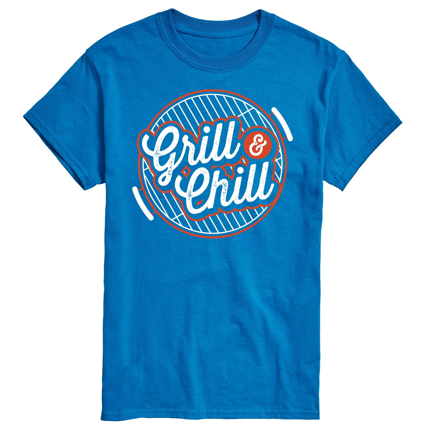 Instant Message - Grill And chill - Men's Short Sleeve Graphic T-Shirt ...
