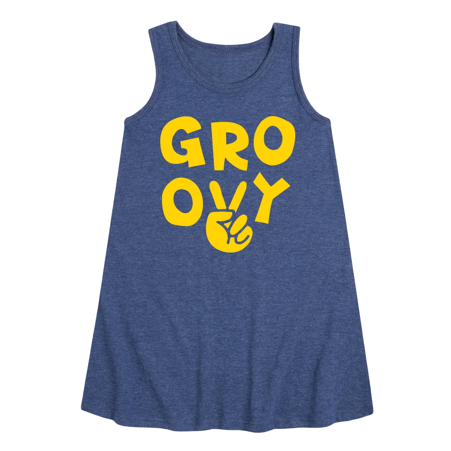 Instant Message - Groovy Peace Sign - Toddler & Youth Girls A-line ...