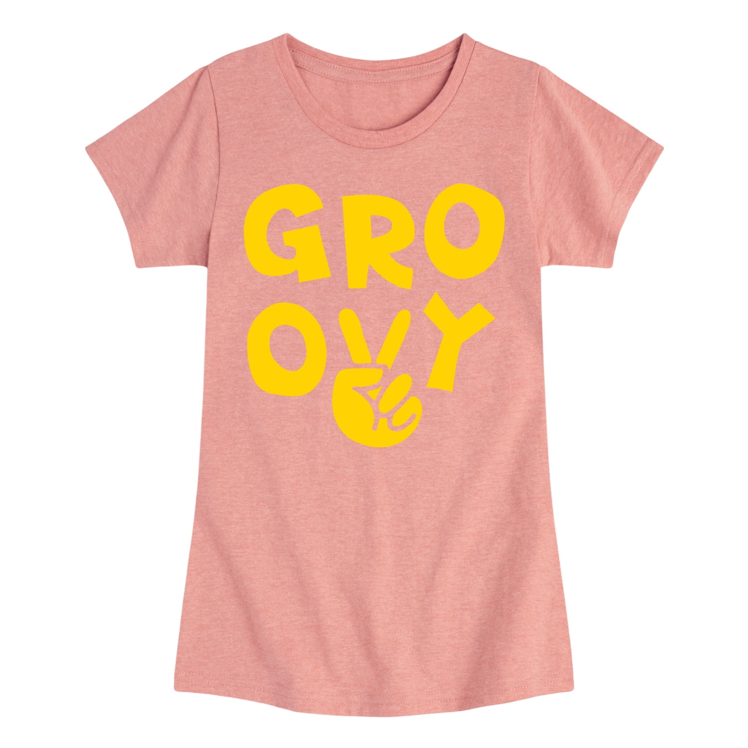 Instant Message - Groovy Peace Sign - Toddler & Youth Girls Short ...
