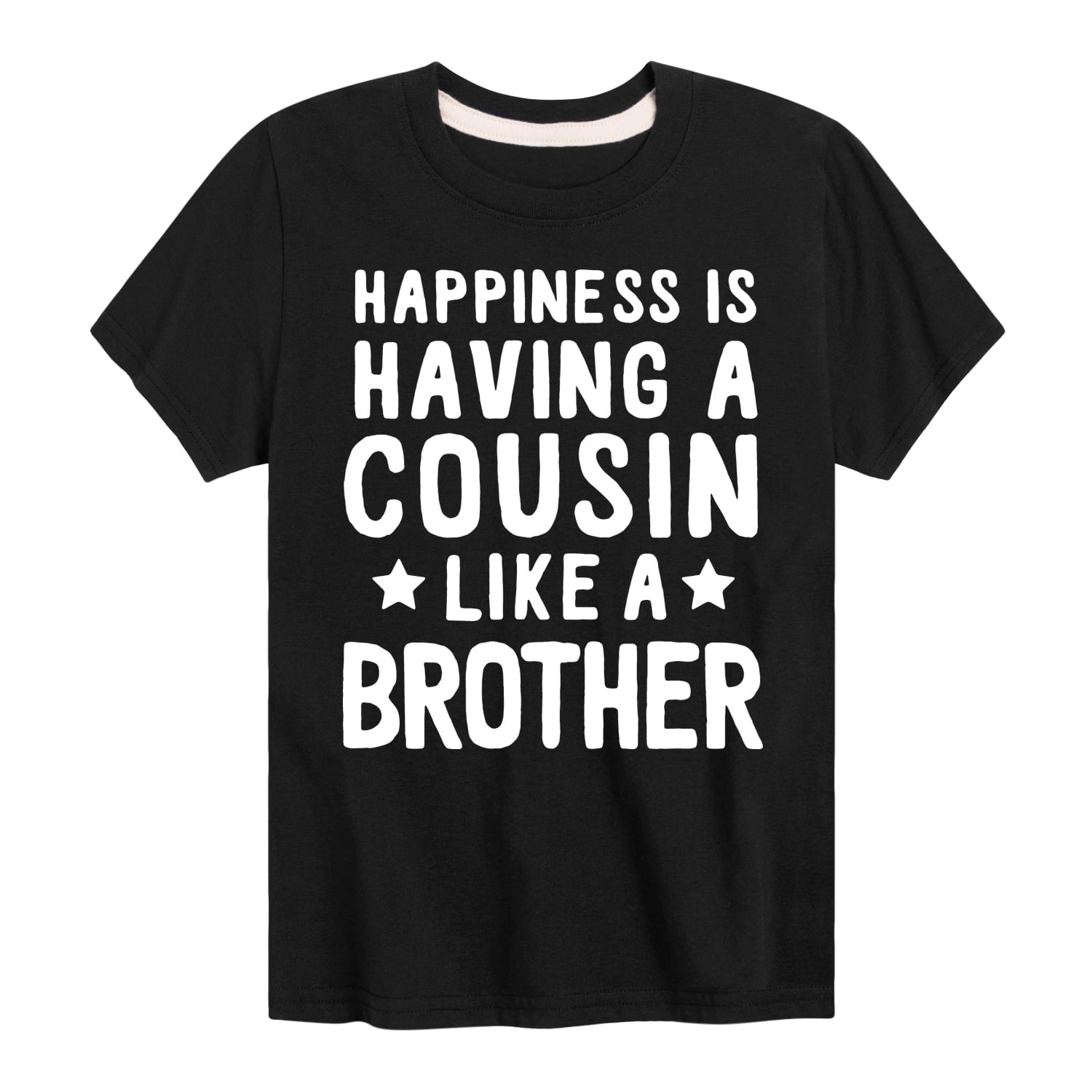Instant Message - Happiness Is Having A Cousin Like A Brother - Toddler And Youth Short Sleeve ...