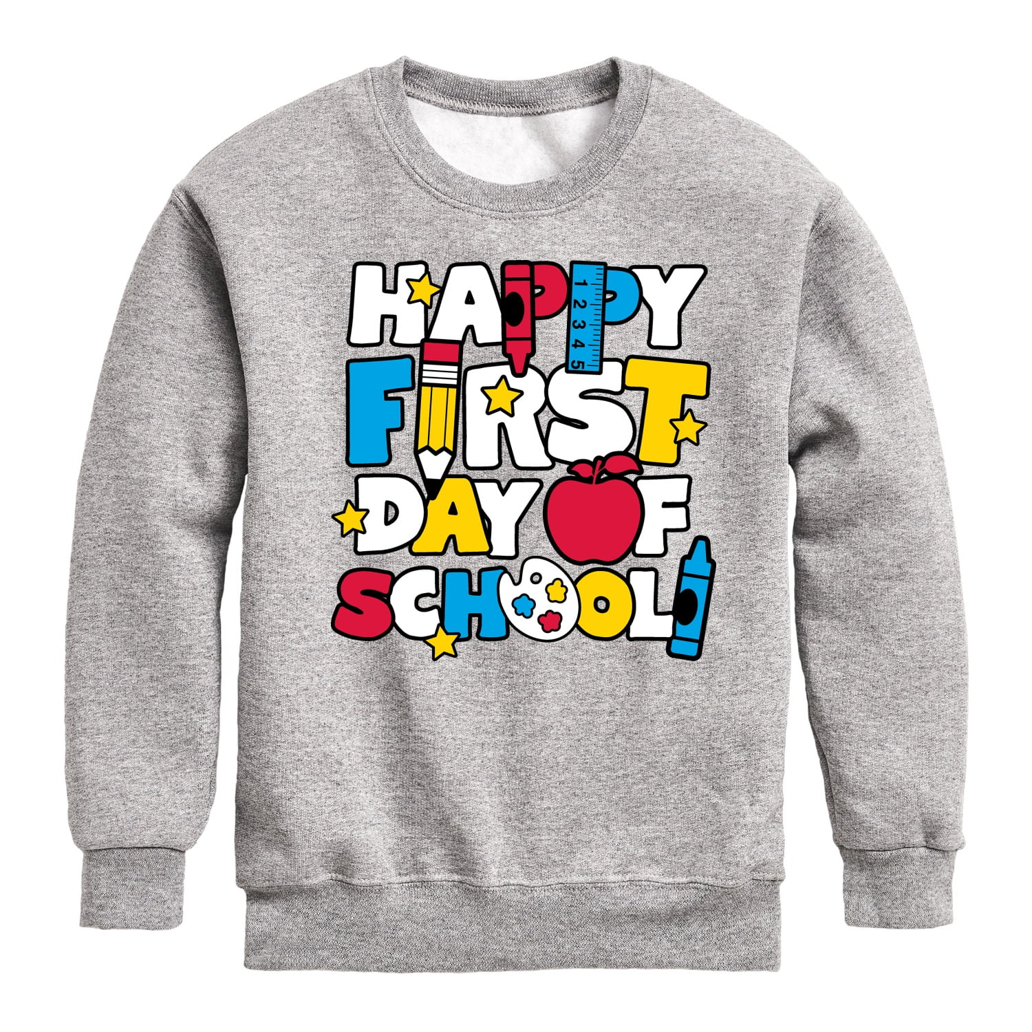 Instant Message - Happy First Day Of School - Toddler & Youth Crewneck ...