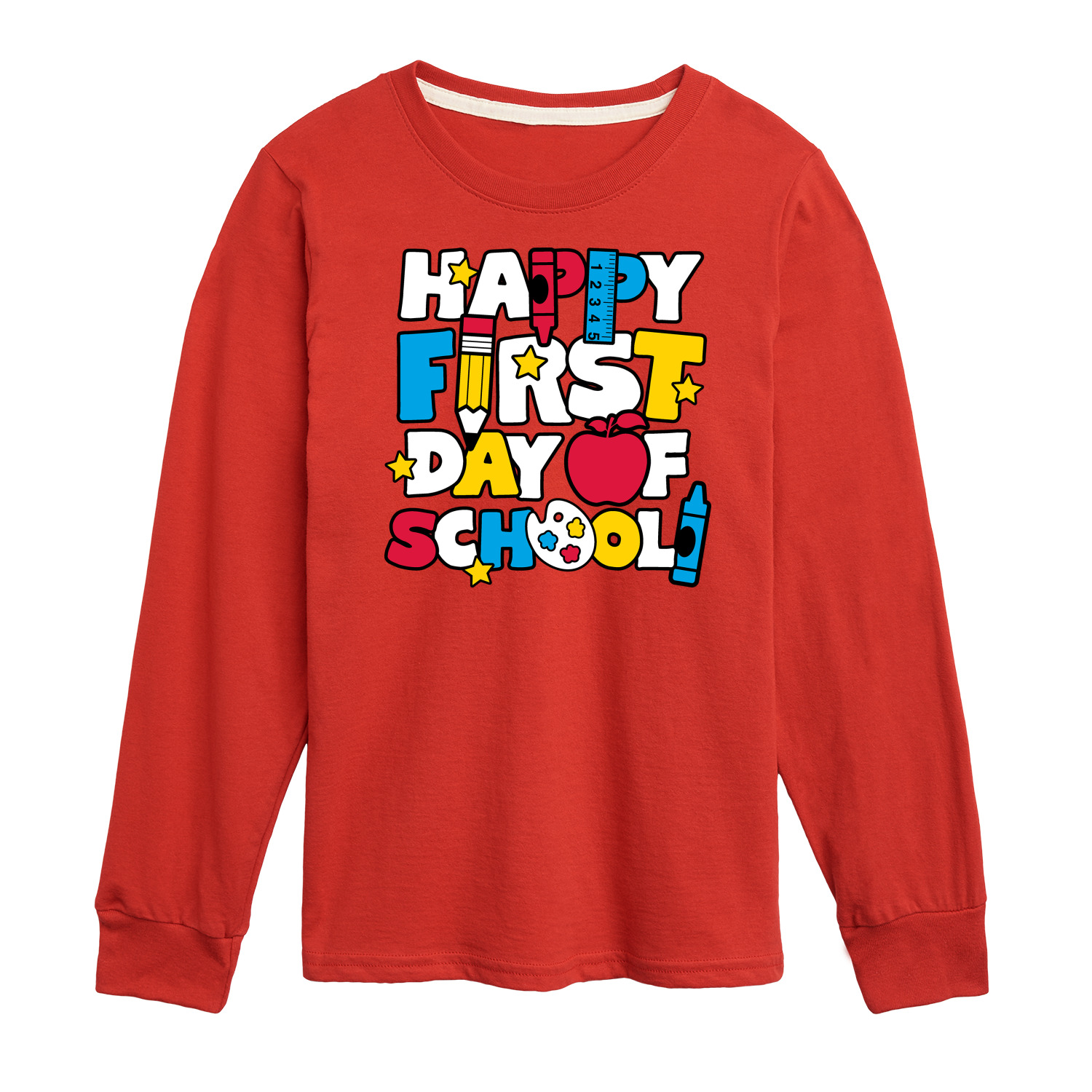 Instant Message - Happy First Day Of School - Toddler & Youth Long ...