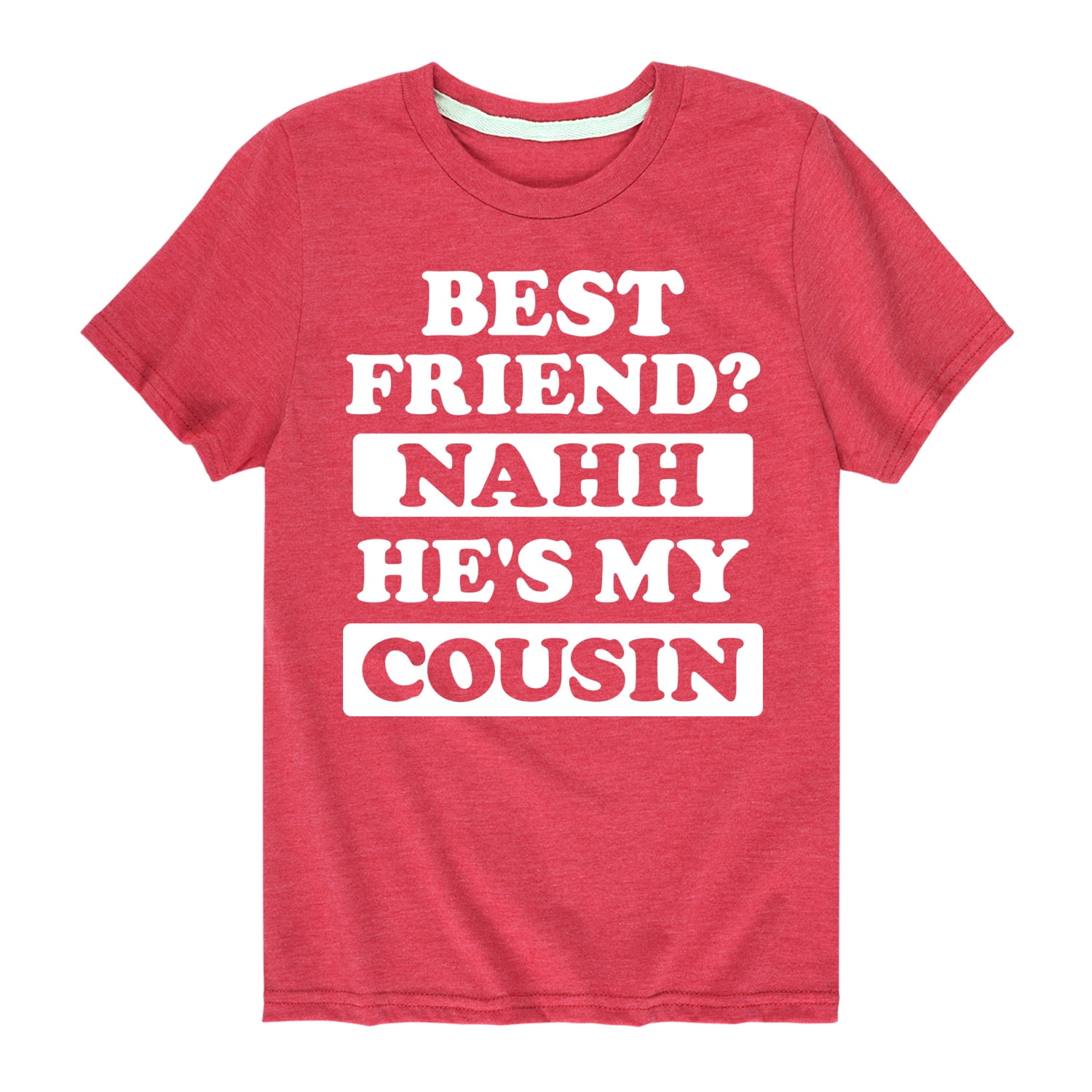 Instant Message - He's My Cousin - Toddler And Youth Short Sleeve Graphic T-Shirt - Walmart.com