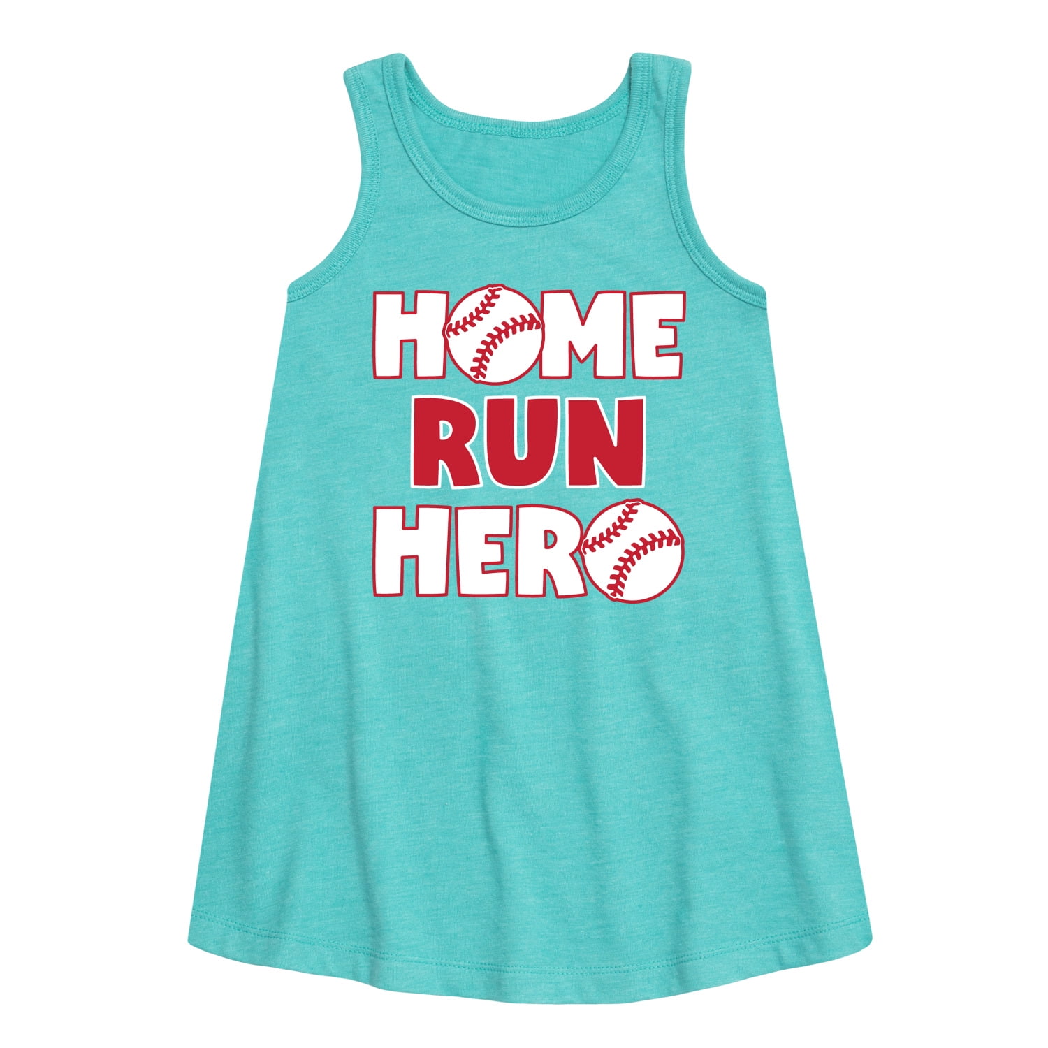 Instant Message - Home Run Hero - Girls Aline Dress - Walmart.com