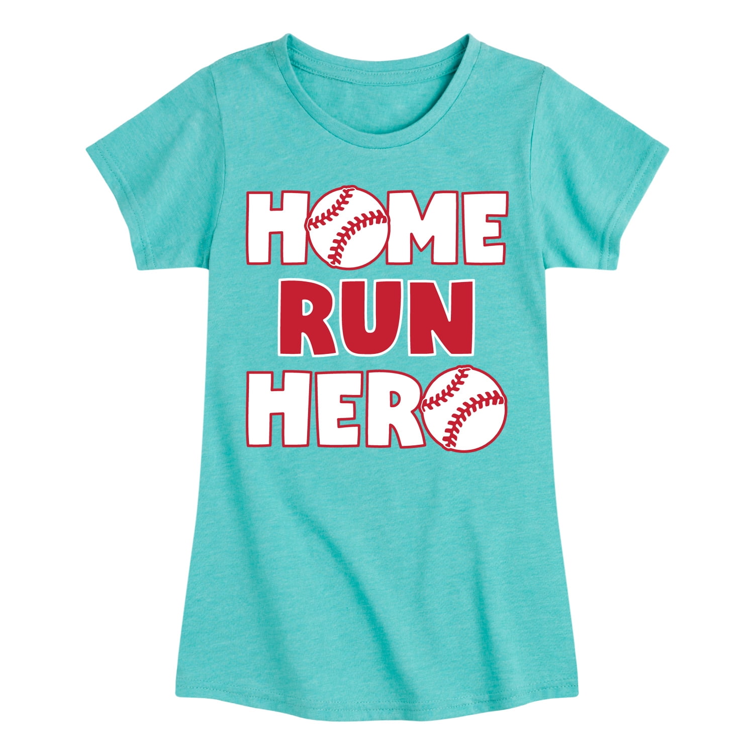 Instant Message - Home Run Hero - Girls Fitted Short Sleeve Tee ...