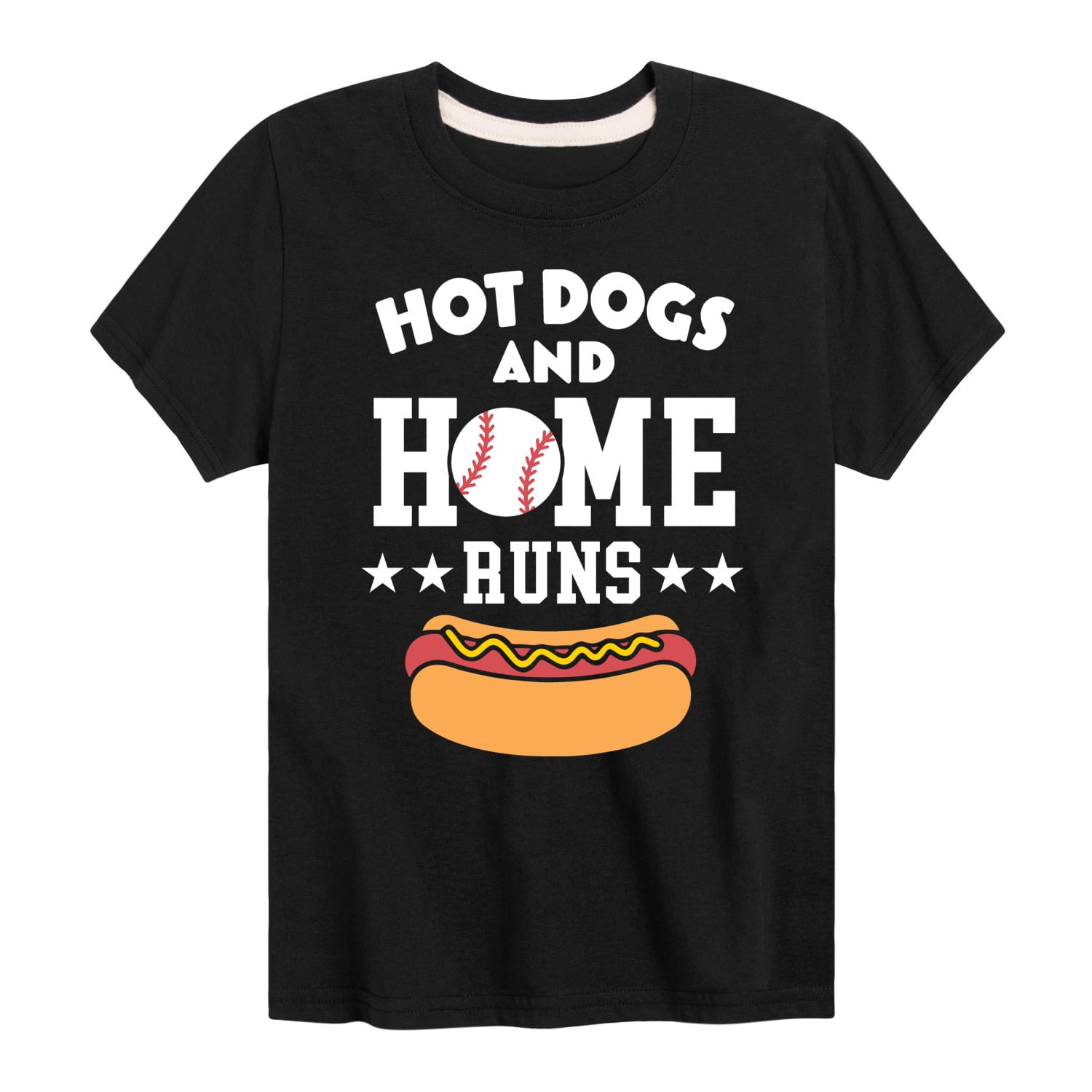 Instant Message - Hot Dogs And Home Runs - Youth Short Sleeve Tee ...