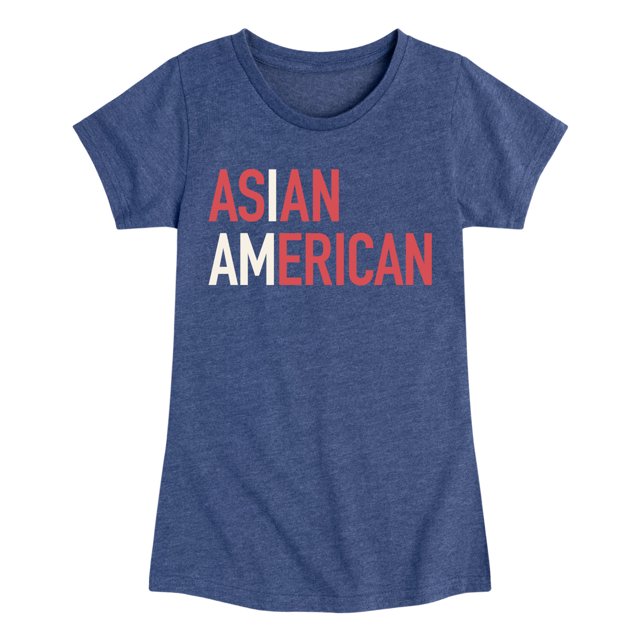 Instant Message - I Am Asian American - Toddler And Youth Girls Short Sleeve Graphic T-Shirt ...