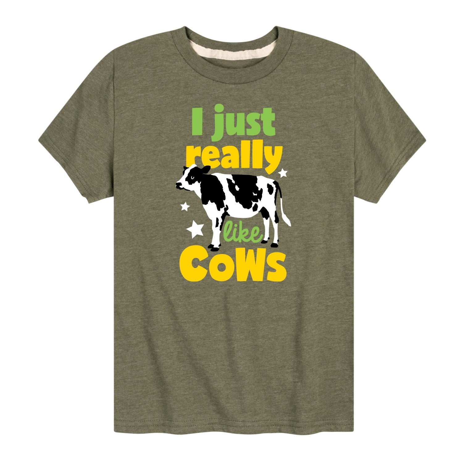 Instant Message - I Just Really Like Cows - Toddler And Youth Short ...