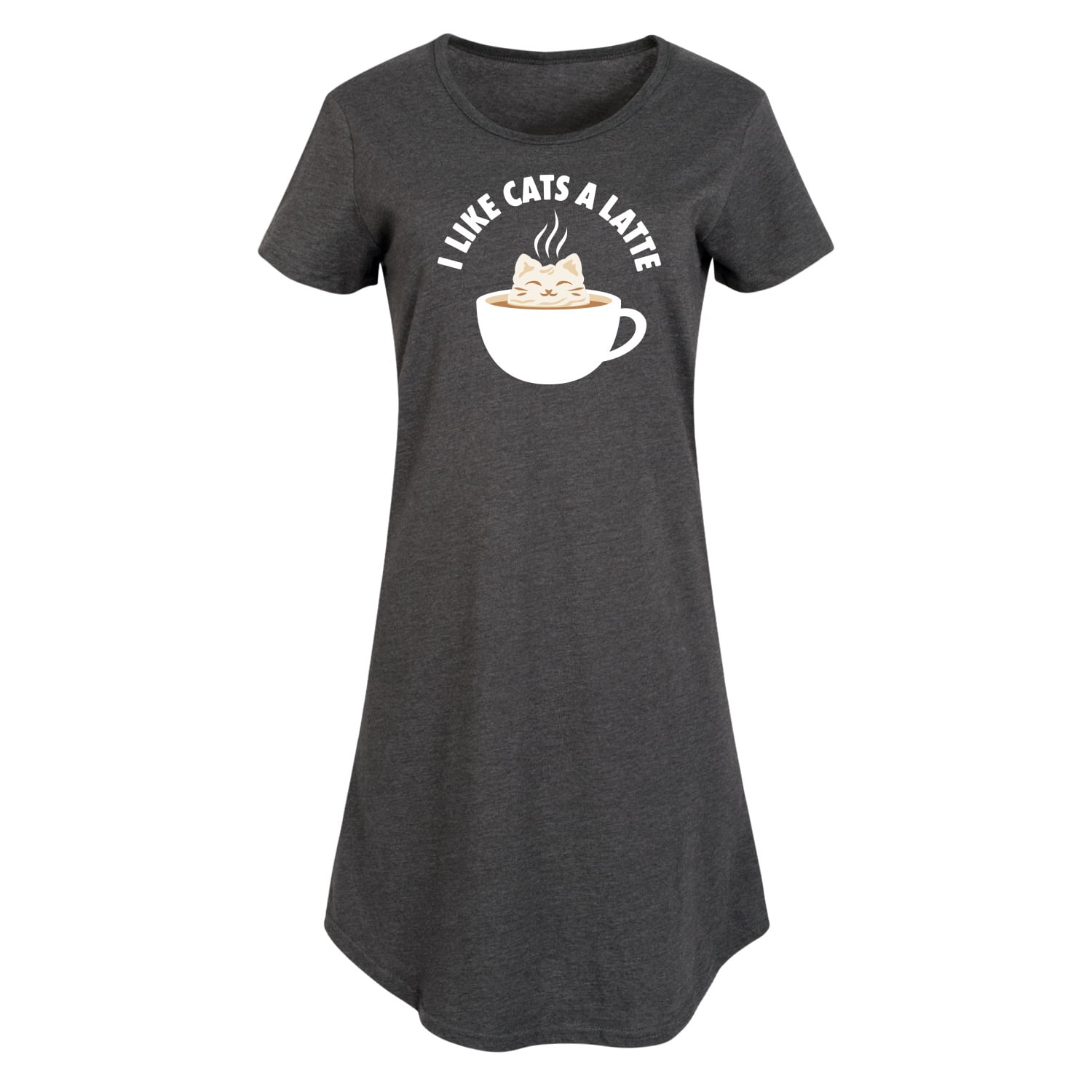 Instant Message - I Like Cats A Latte - Women's Any Way Dress - Walmart ...