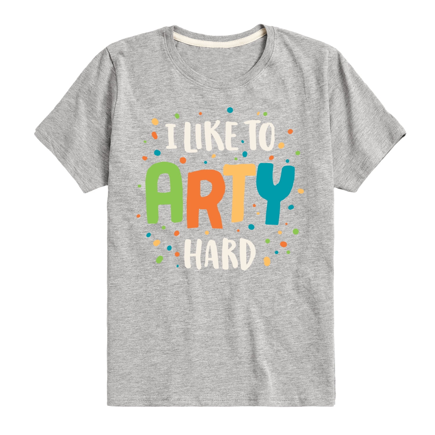 Instant Message - I Like To Arty Hard - Toddler & Youth Short Sleeve ...