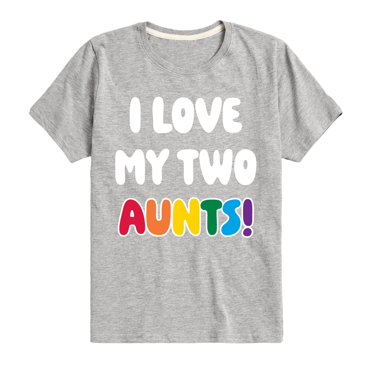 Instant Message - I Love My Two Aunts - Toddler & Youth Short Sleeve ...