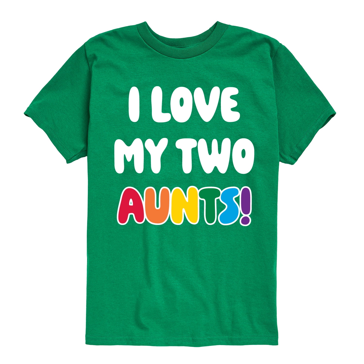 Instant Message - I Love My Two Aunts - Toddler & Youth Short Sleeve ...