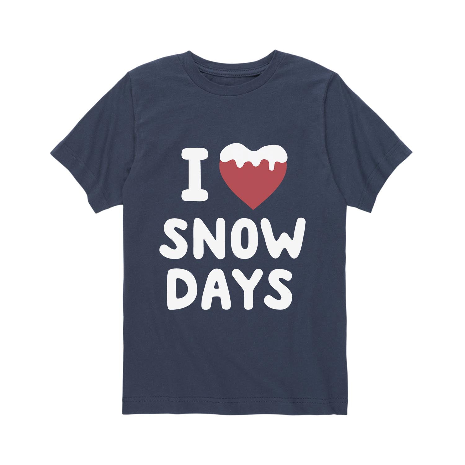 Instant Message - I Love Snow Days - Youth Short Sleeve Tee - Walmart.com