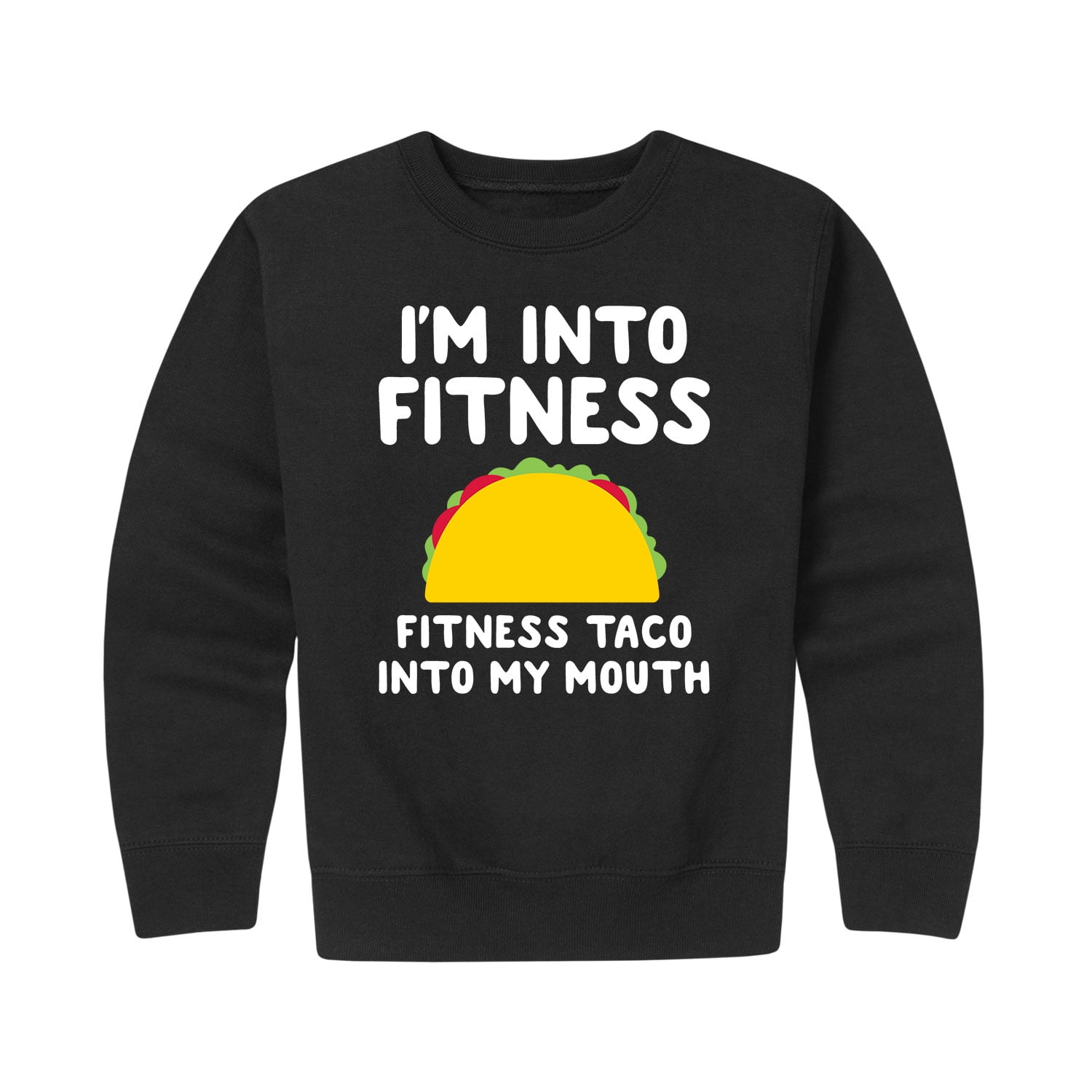 Instant Message - I'm Into Fitness Taco - Kids Crew Fleece - Walmart.com