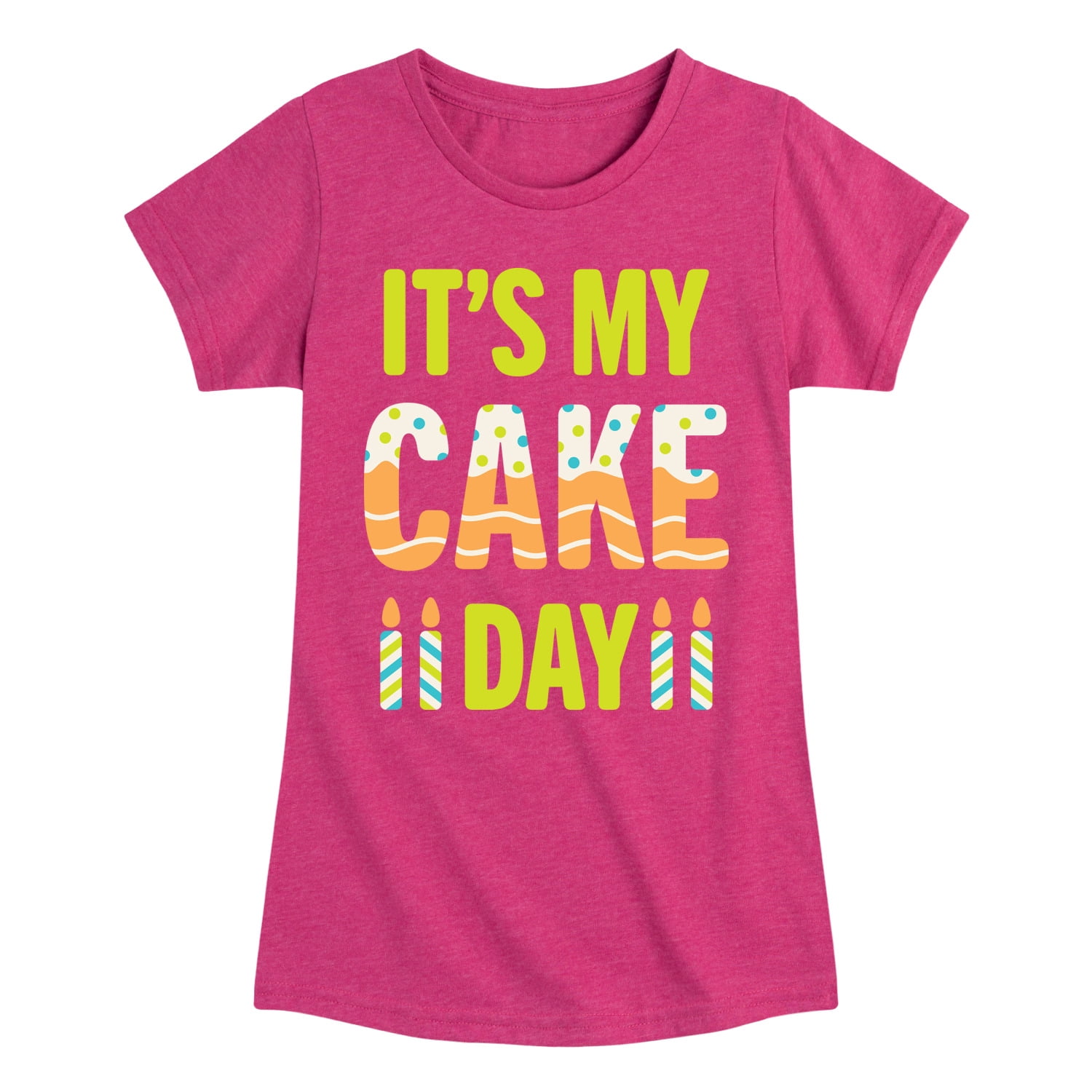 Instant Message - Its My Cake Day - Toddler & Youth Girls Short Sleeve ...