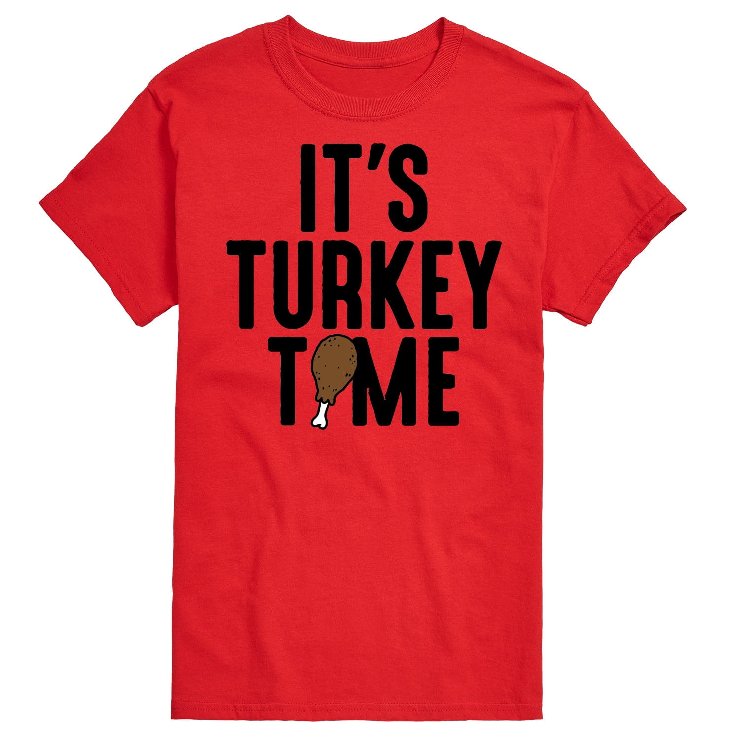 Instant Message - Its Turkey Time - Men's Short Sleeve Graphic T-Shirt ...