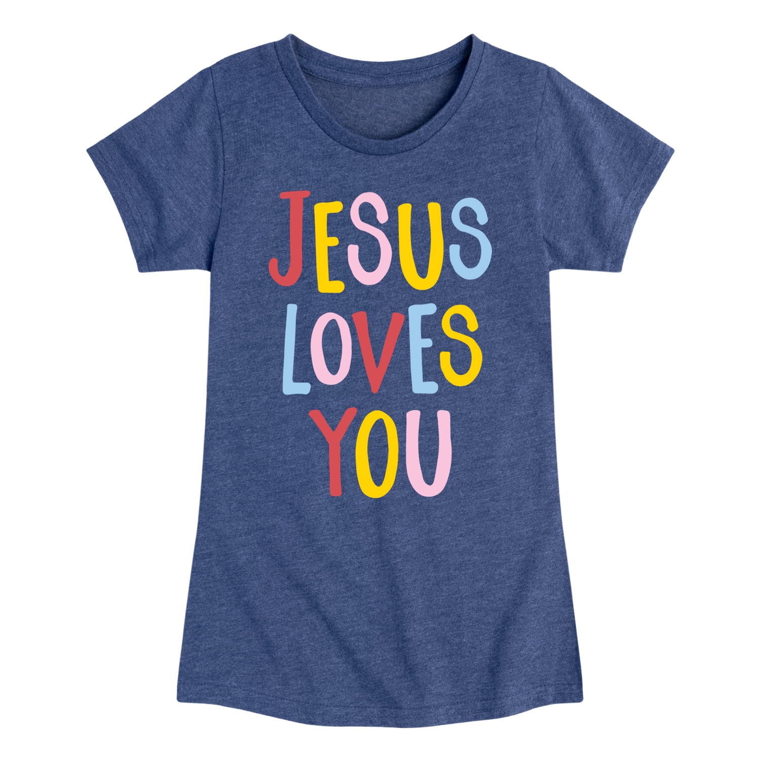 Instant Message - Jesus Loves You - Toddler & Youth Girls Short Sleeve ...