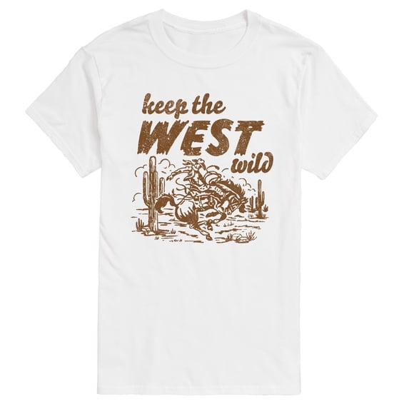 Instant Message - Keep The West Wild - Men's Short Sleeve Graphic T ...