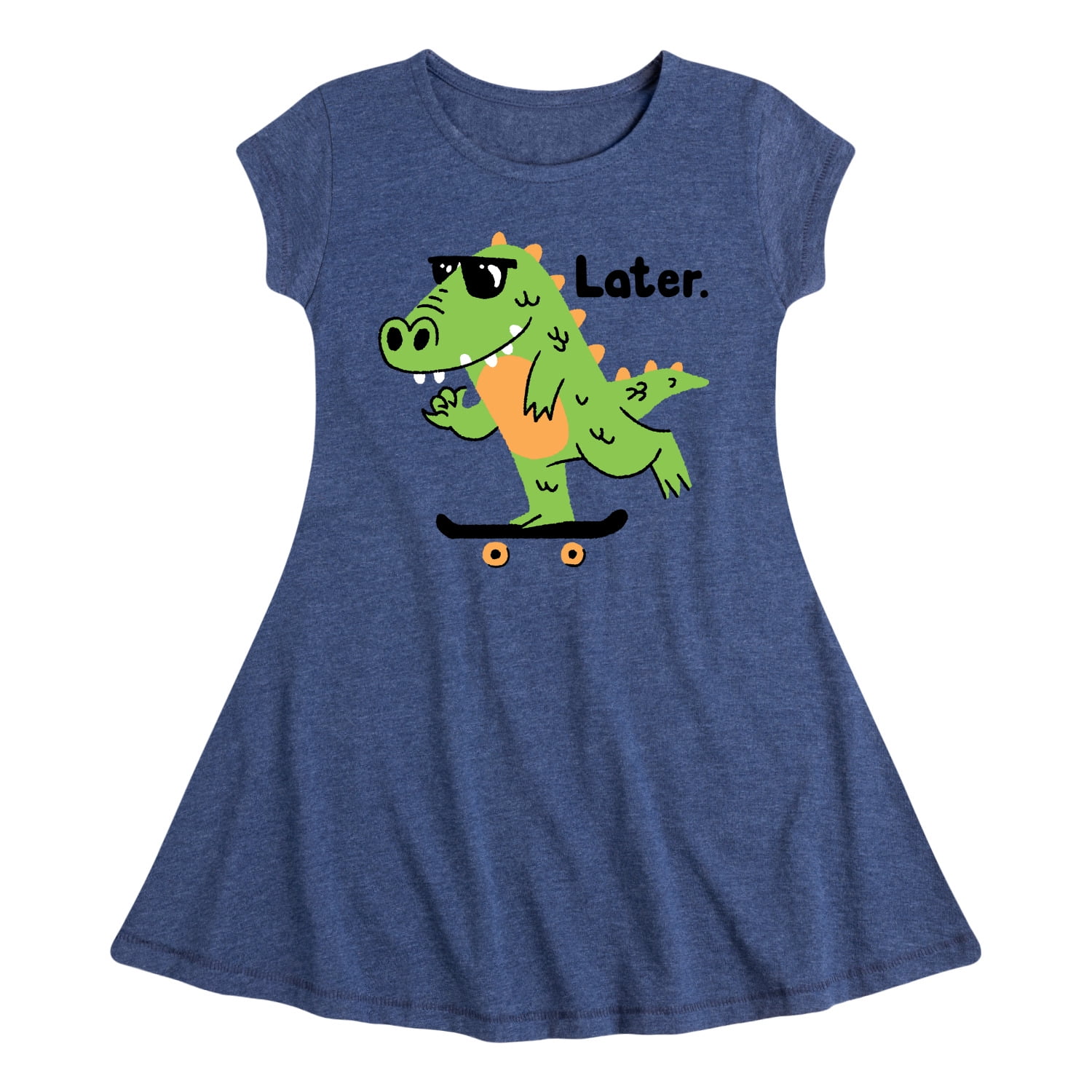 Instant Message - Later Gator - Toddler & Youth Girls Fit & Flare Dress ...