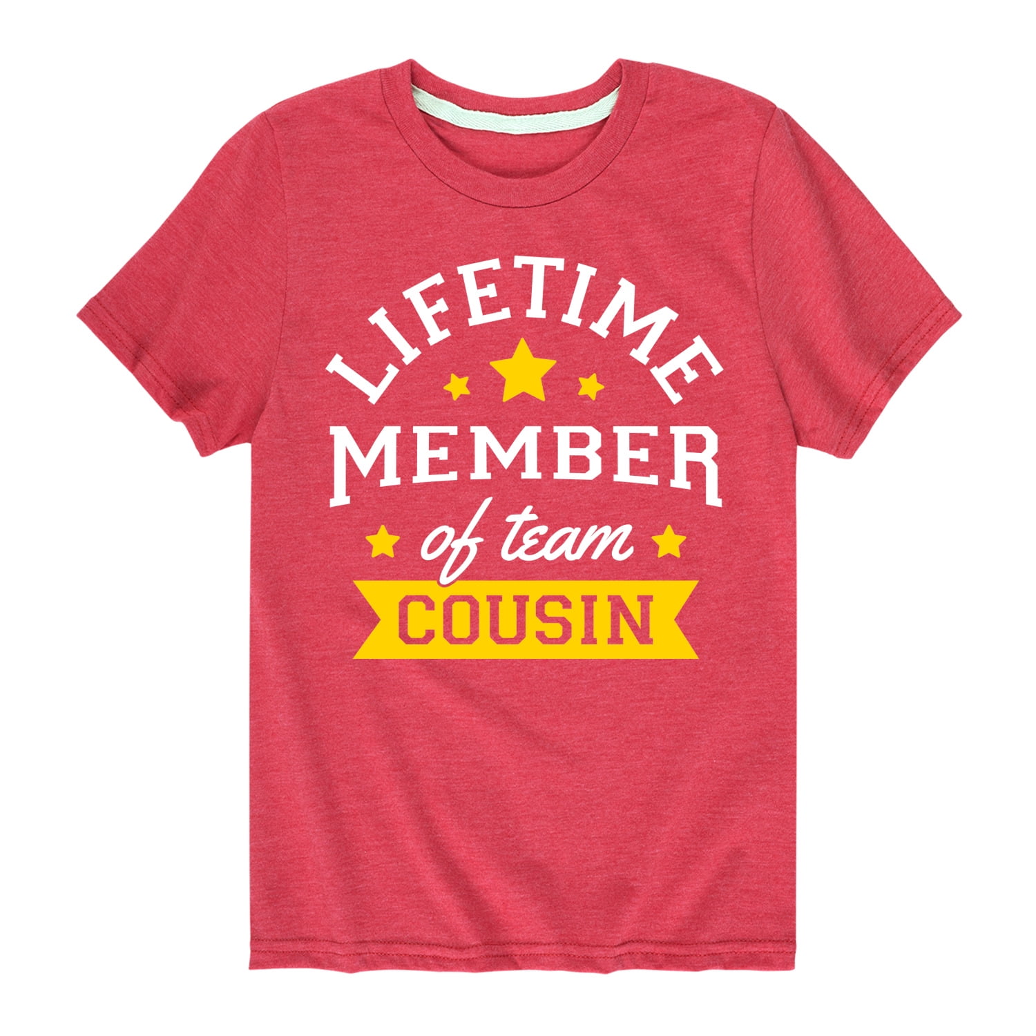 Instant Message - Lifetime Member Of Team Cousin - Toddler And Youth Short Sleeve Graphic T ...