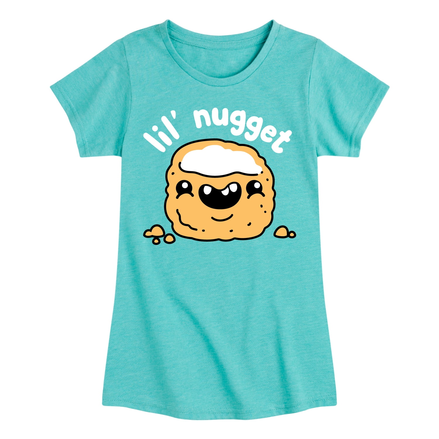 Instant Message - Lil Nugget - Girls Fitted Short Sleeve Tee - Walmart.com