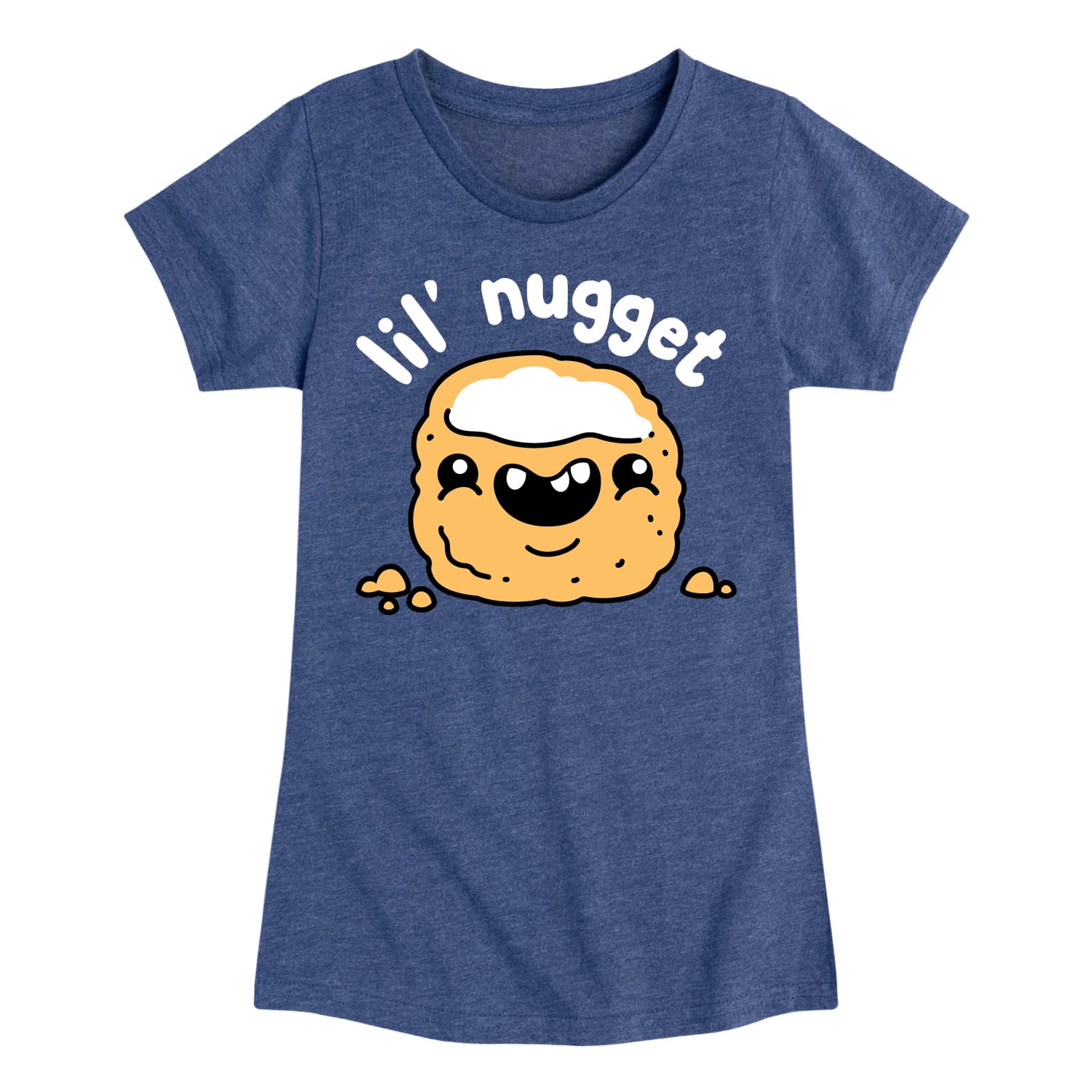 Instant Message - Lil Nugget - Girls Fitted Short Sleeve Tee - Walmart.com