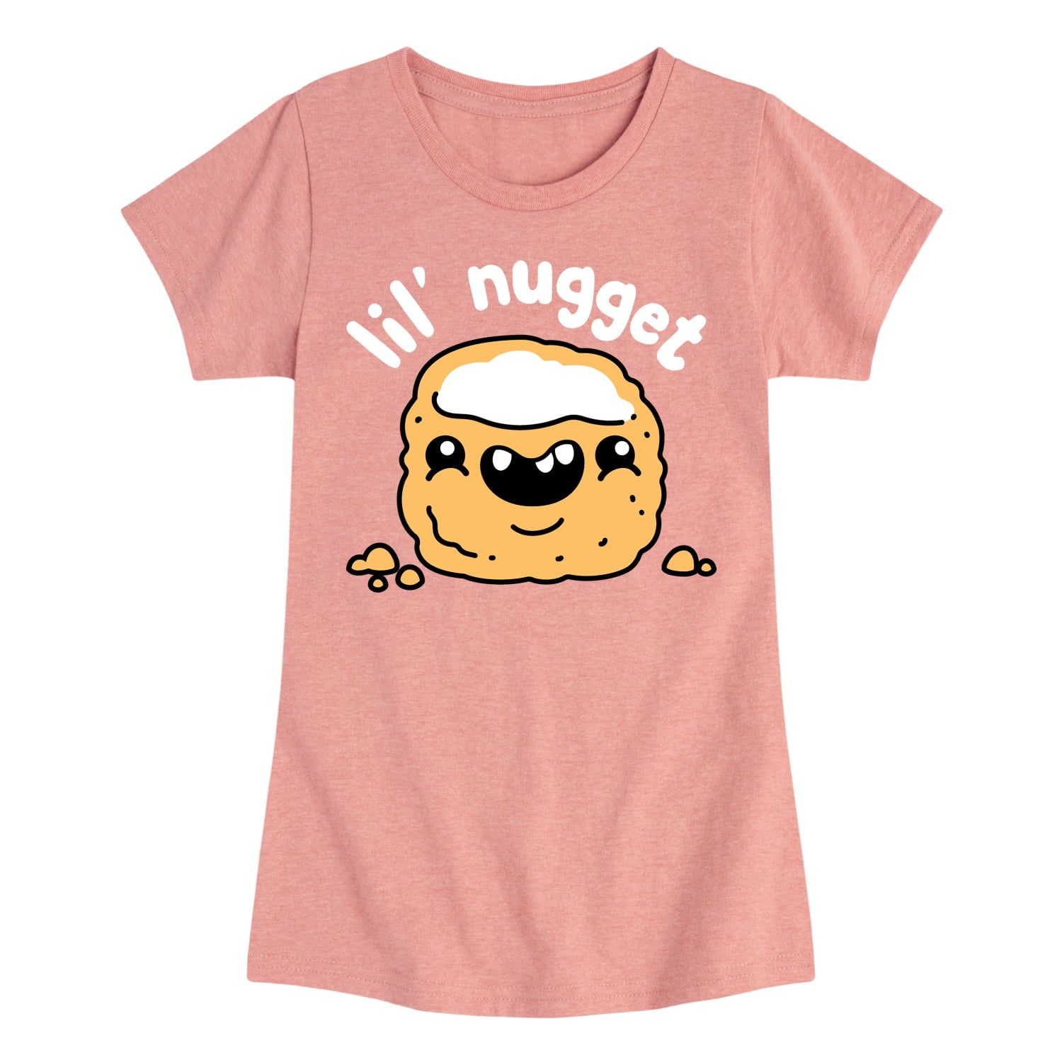 Instant Message - Lil Nugget - Girls Fitted Short Sleeve Tee - Walmart.com