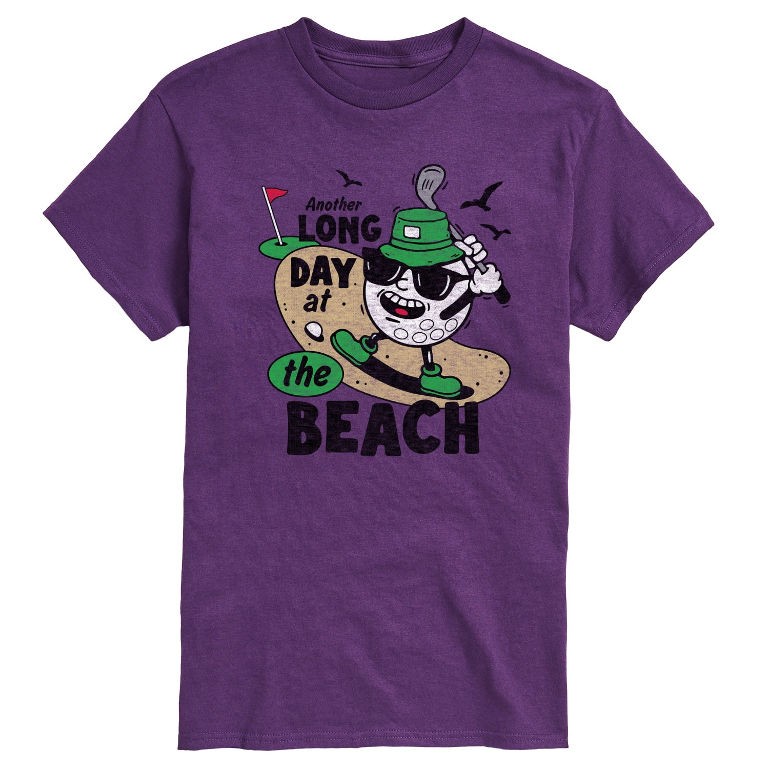 Instant Message - Long Day at the Beach Golfing - Men's Short Sleeve ...