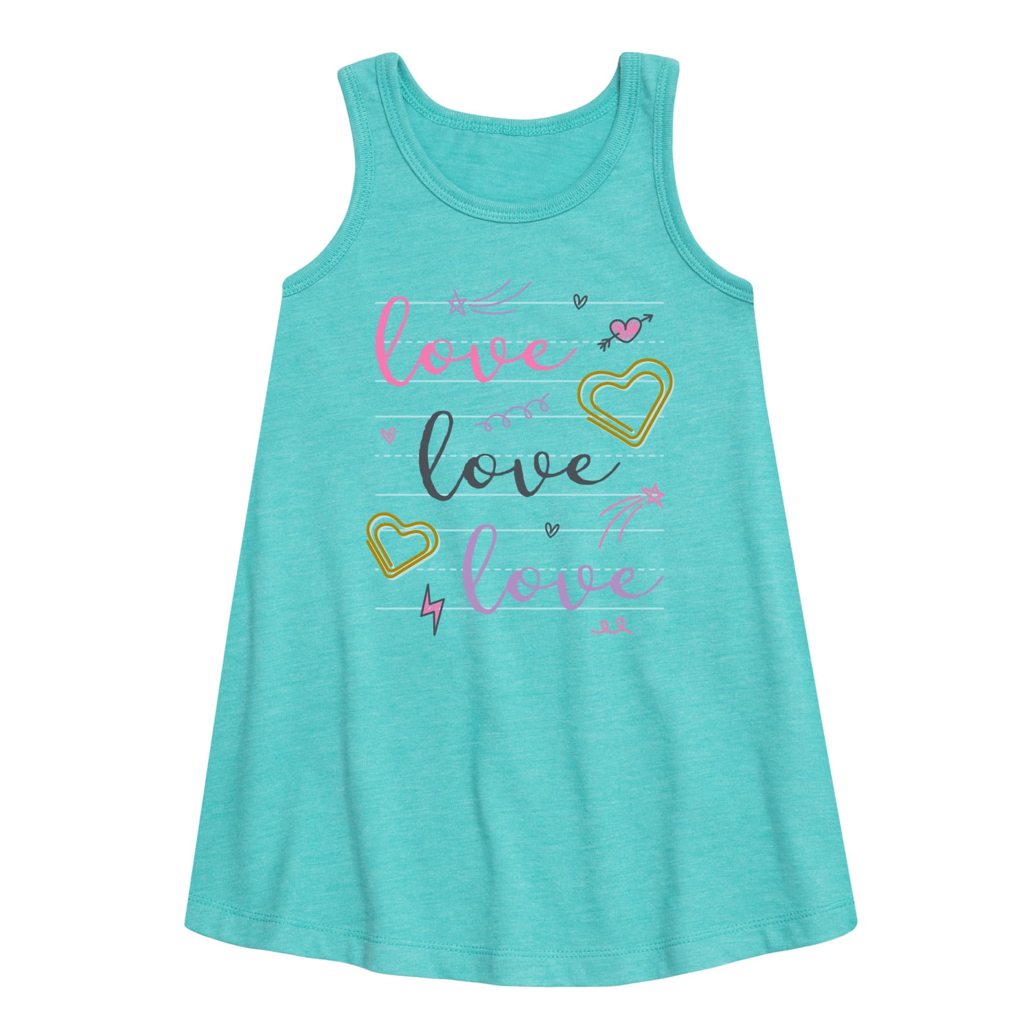 Instant Message - Love Cursive Practice - Toddler & Youth Girls A-line ...
