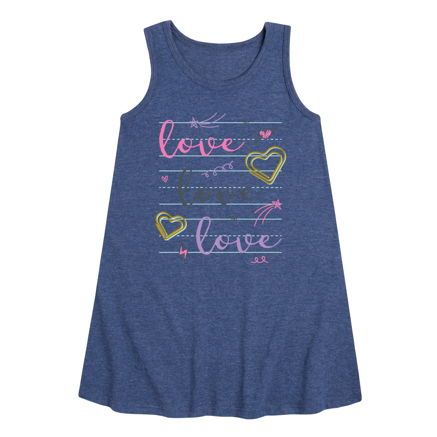 Instant Message - Love Cursive Practice - Toddler & Youth Girls A-line ...