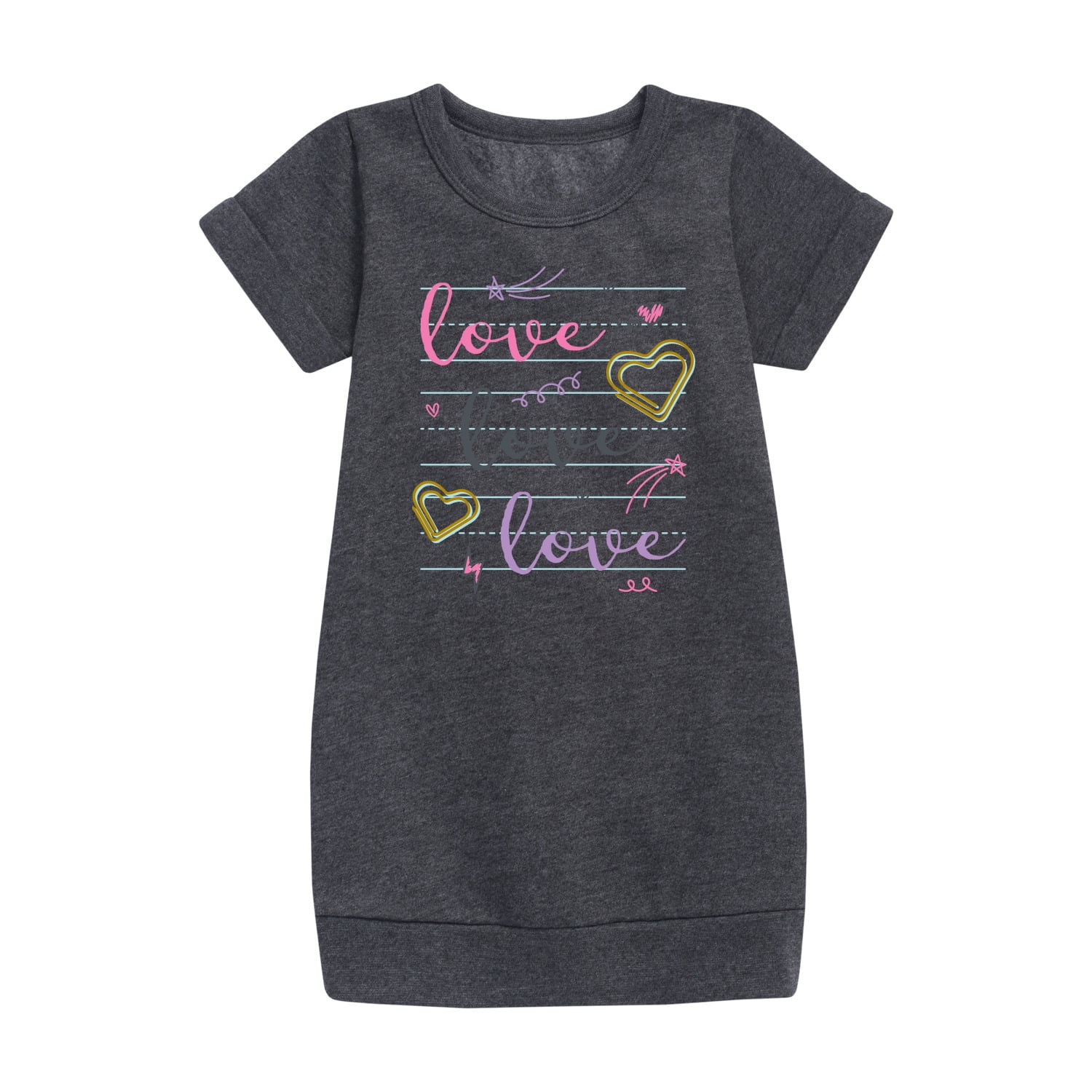 Instant Message - Love Cursive Practice - Toddler & Youth Girls Fleece ...