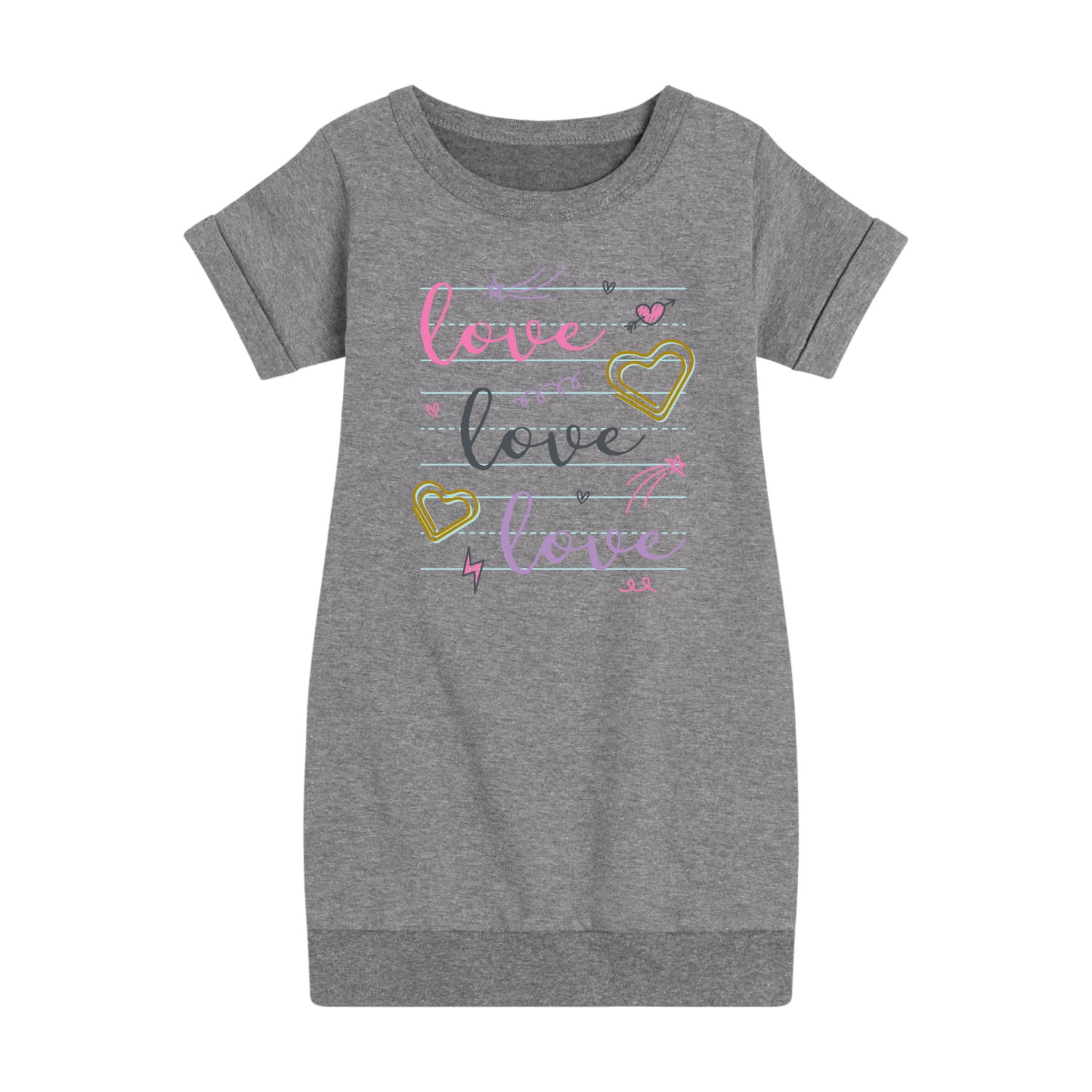 Instant Message - Love Cursive Practice - Toddler & Youth Girls Fleece ...