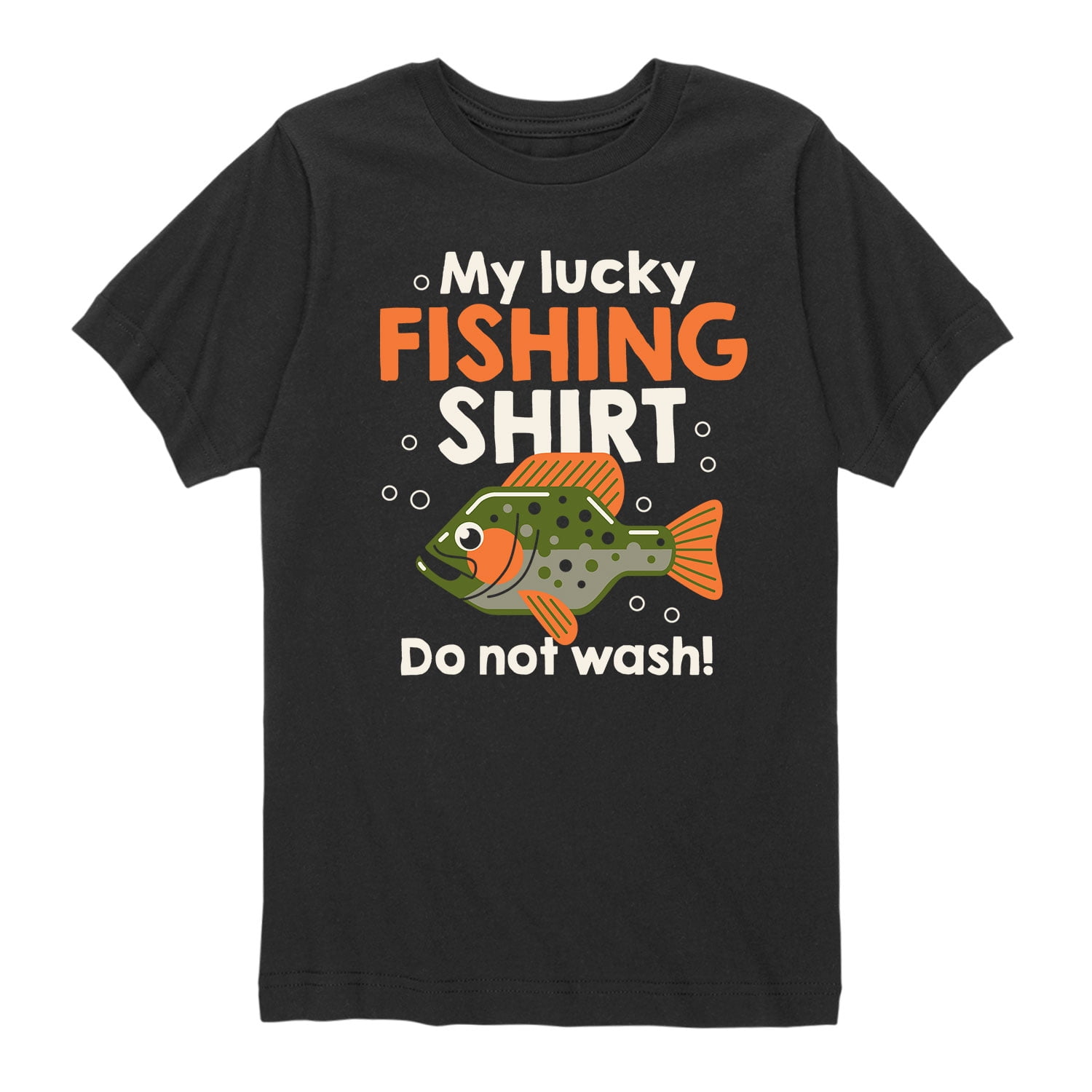 Instant Message - Lucky Fishing Shirt - Youth Short Sleeve Tee ...
