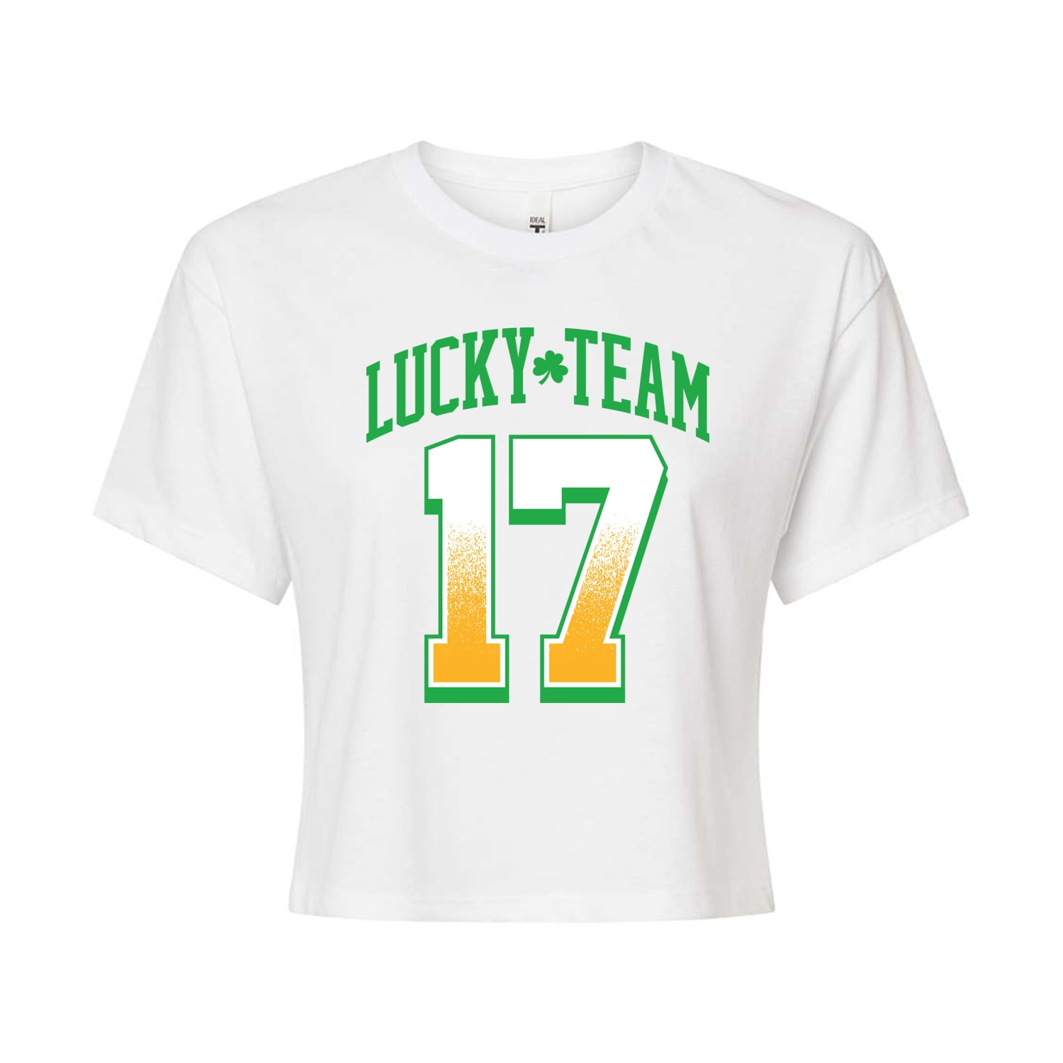 Instant Message - Lucky Team 17 - Juniors Cropped Graphic T-Shirt ...