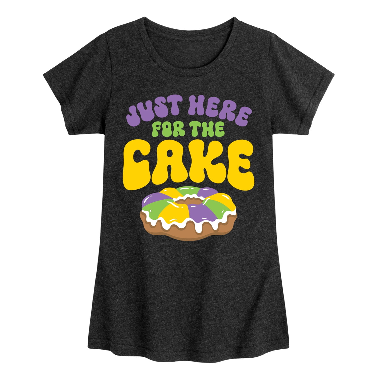Instant Message - Mardi Gras Here For The Cake - Toddler & Youth Girls ...