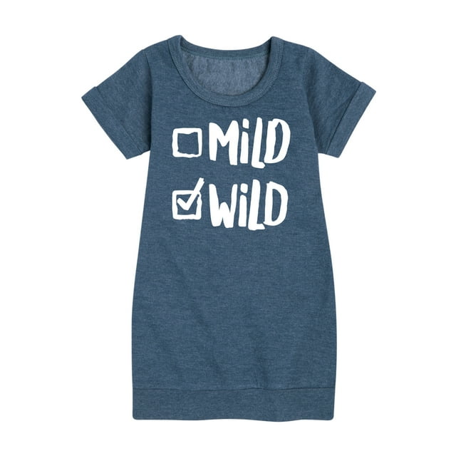 Instant Message - Mild Wild 2 - Girls Ss Fleece Dress - Walmart.com