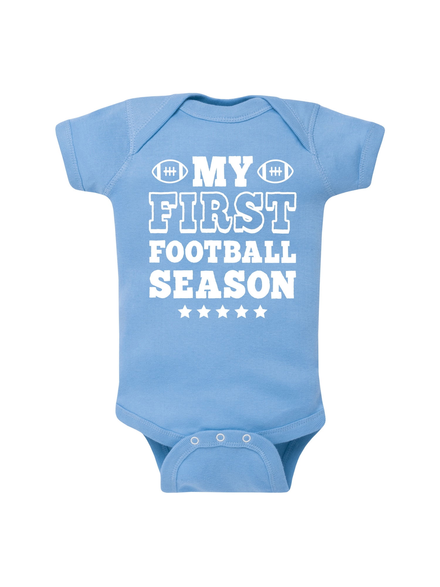 Instant Message - My First Football Season - Infant Baby One Piece ...