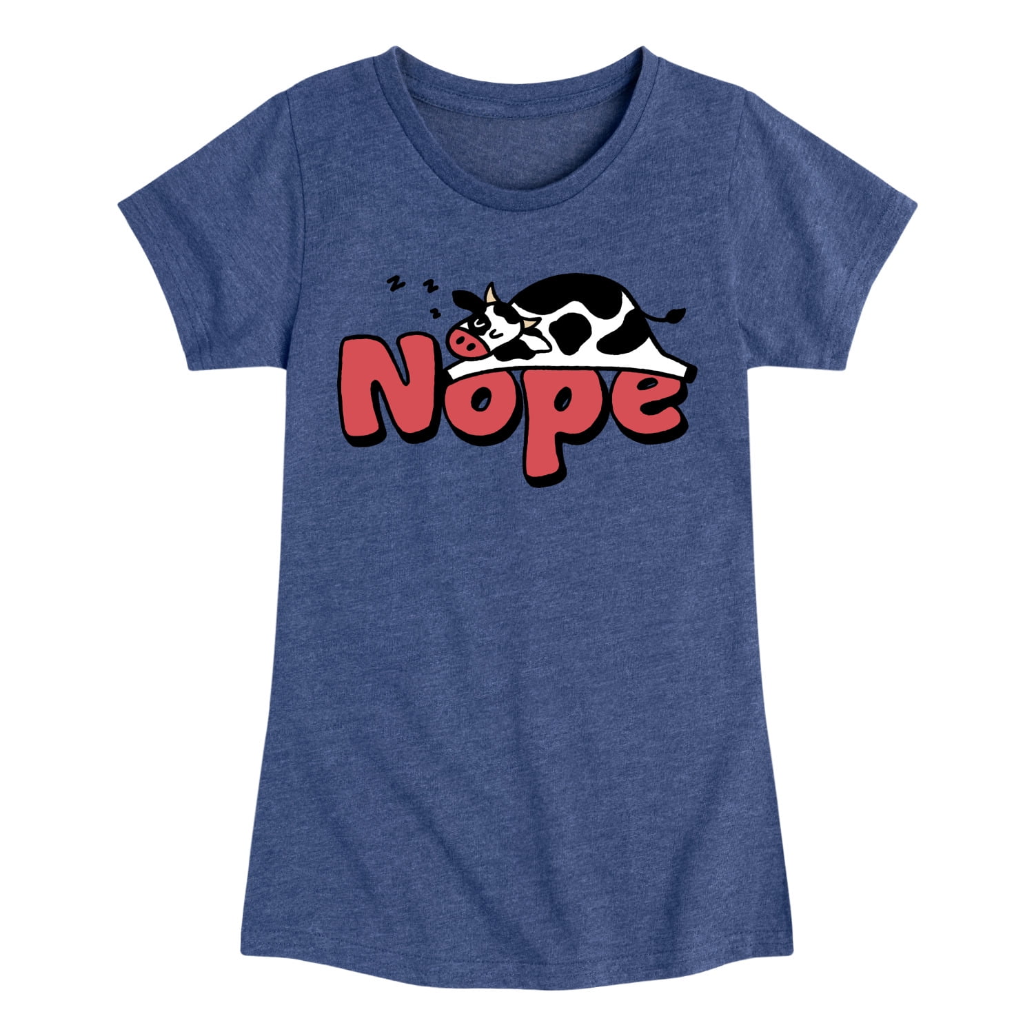 Instant Message - Nope Sleeping Cow - Toddler & Youth Girls Short ...
