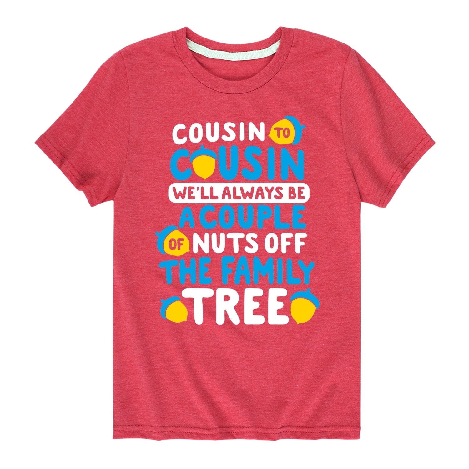 Instant Message - Nuts Off The Family Tree - Toddler And Youth Short Sleeve Graphic T-Shirt ...