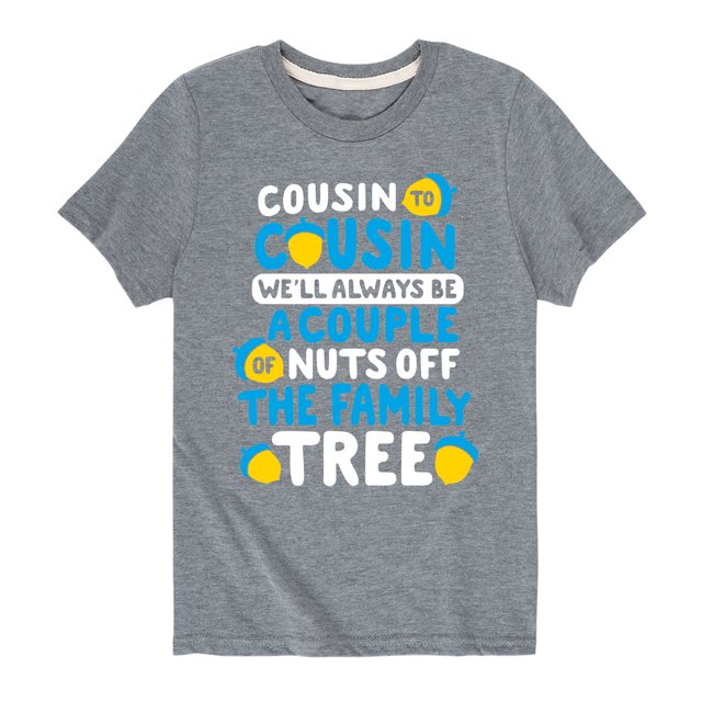 Instant Message - Nuts Off The Family Tree - Toddler And Youth Short Sleeve Graphic T-Shirt ...